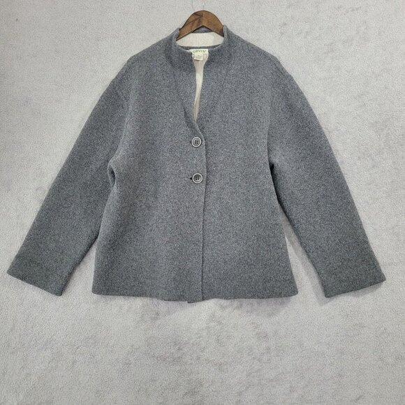 Orvis | Jackets & Coats | Orvis Womens Xl Gray Lambswool Cardigan ...